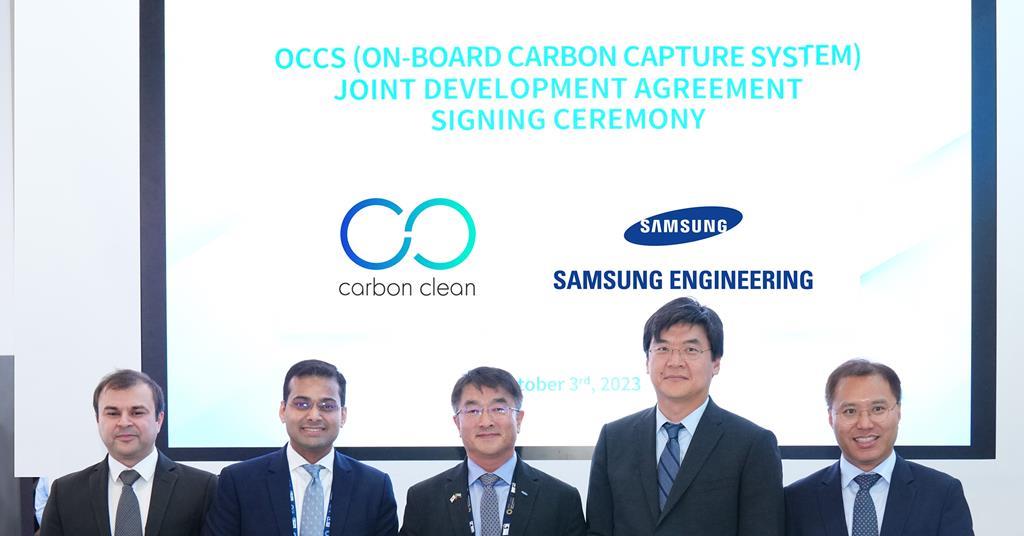 Samsung Engineering inks deal with UK firm to develop maritime CCS ...