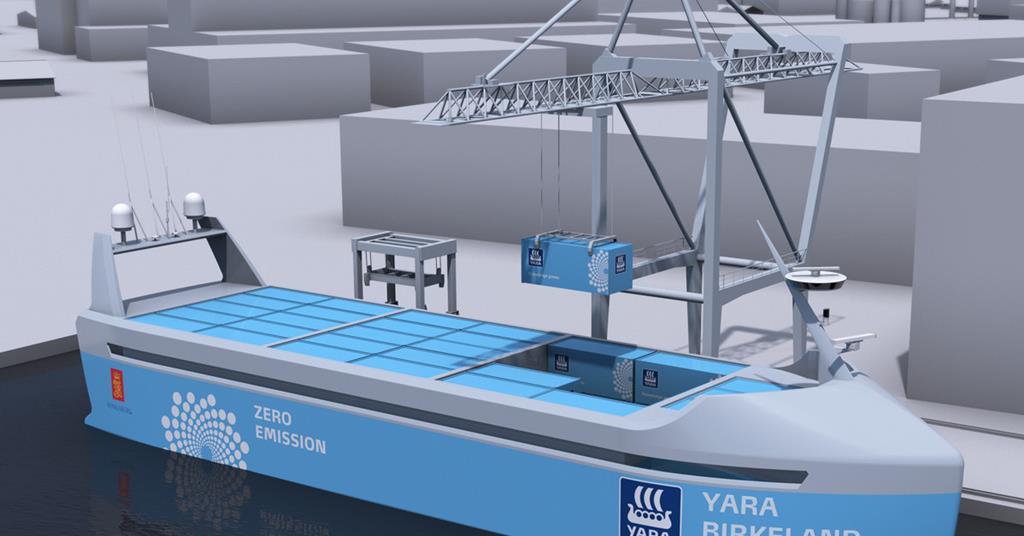 Yara and Kongsberg to build electric container feeder | News | Motorship