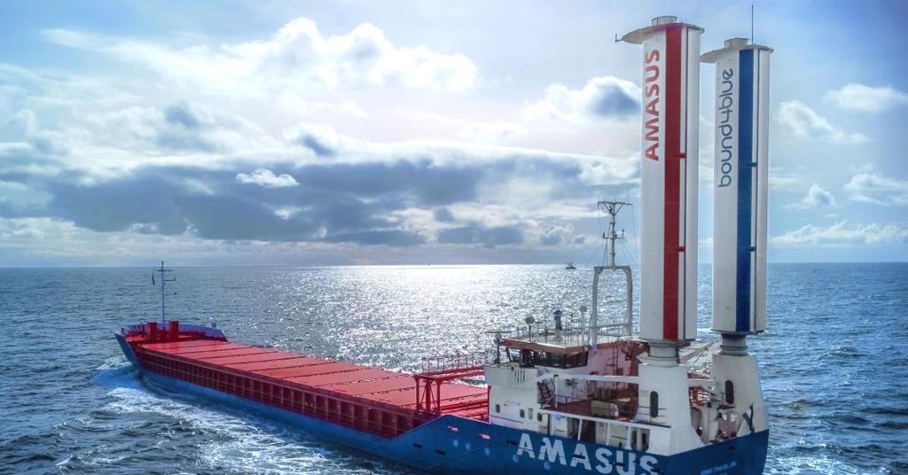 Wind-assisted cargo ship debuts at SMM | News | Motorship