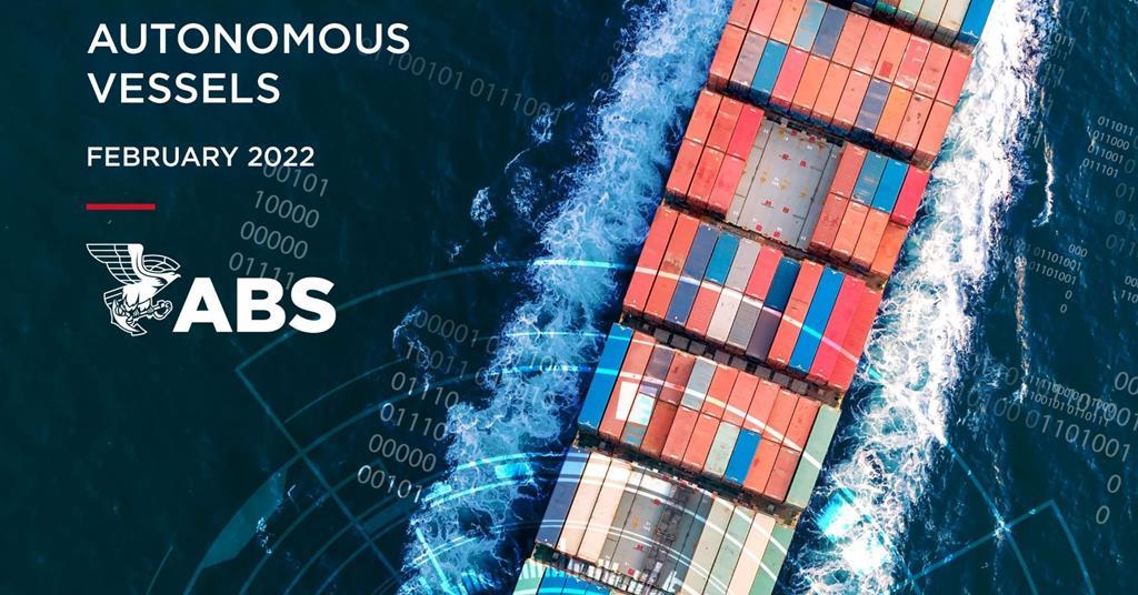 ABS autonomous vessel whitepaper | News | Motorship