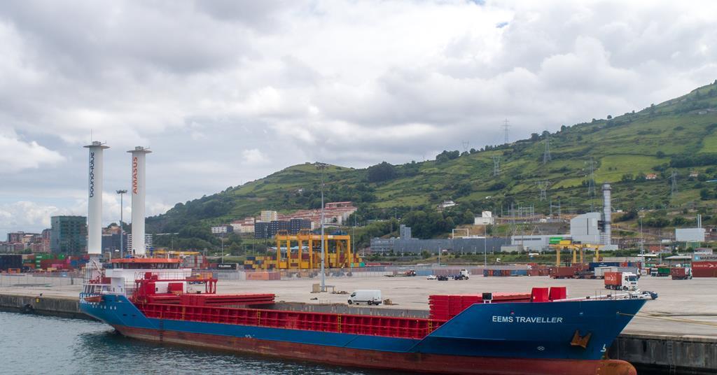 Cargo vessel benefits from double eSAIL wind power | News | Motorship