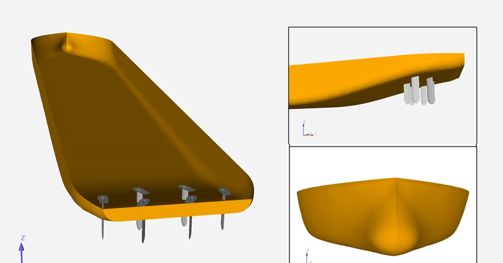 Counter-flapping foils designed to boost propulsive area | News | Motorship