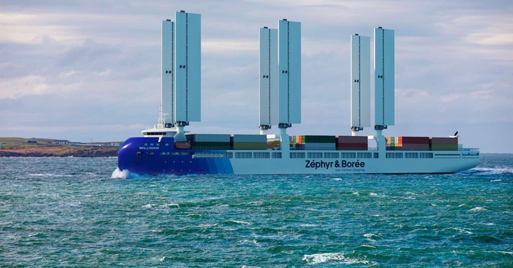 Container ship design combines wind and methanol power | News | Motorship