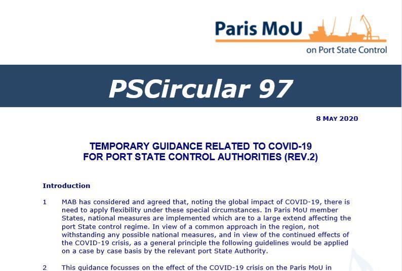 Paris MoU revises COVID-19 guidance | News | Motorship