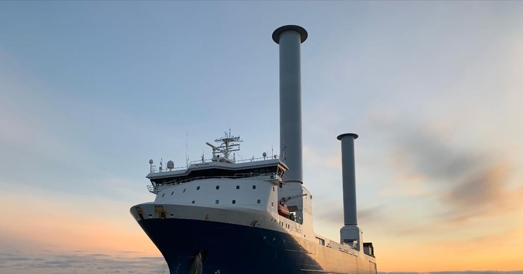 World’s first tiltable rotor sails installed | News | Motorship