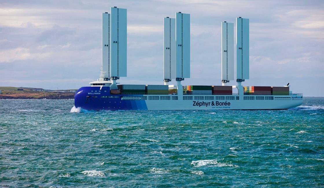 Container ship design combines wind and methanol power | News | Motorship
