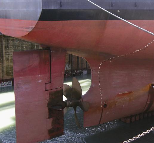 Paint protects against rudder cavitation damage | News | Motorship