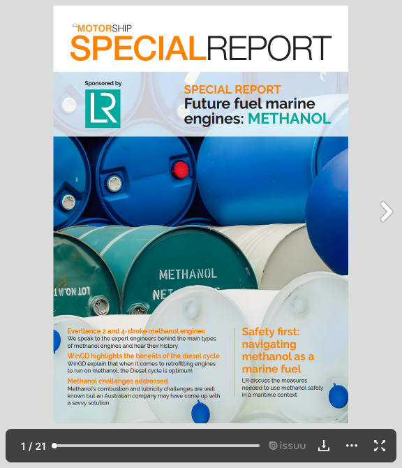 Methanol - Issue #1 | Methanol | Special Reports | Motorship